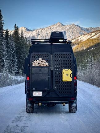 Sprinter Rear Door Storage: OX Rear Door Carrier System | Backland ...