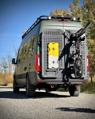 Sprinter Rear Door Storage: OX Rear Door Carrier System | Backland ...