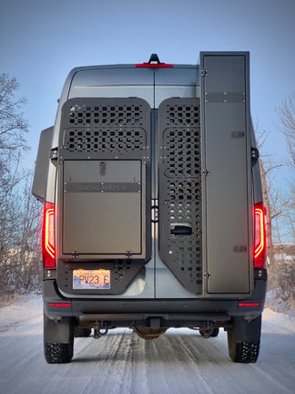 Sprinter Rear Door Storage: OX Rear Door Carrier System | Backland ...