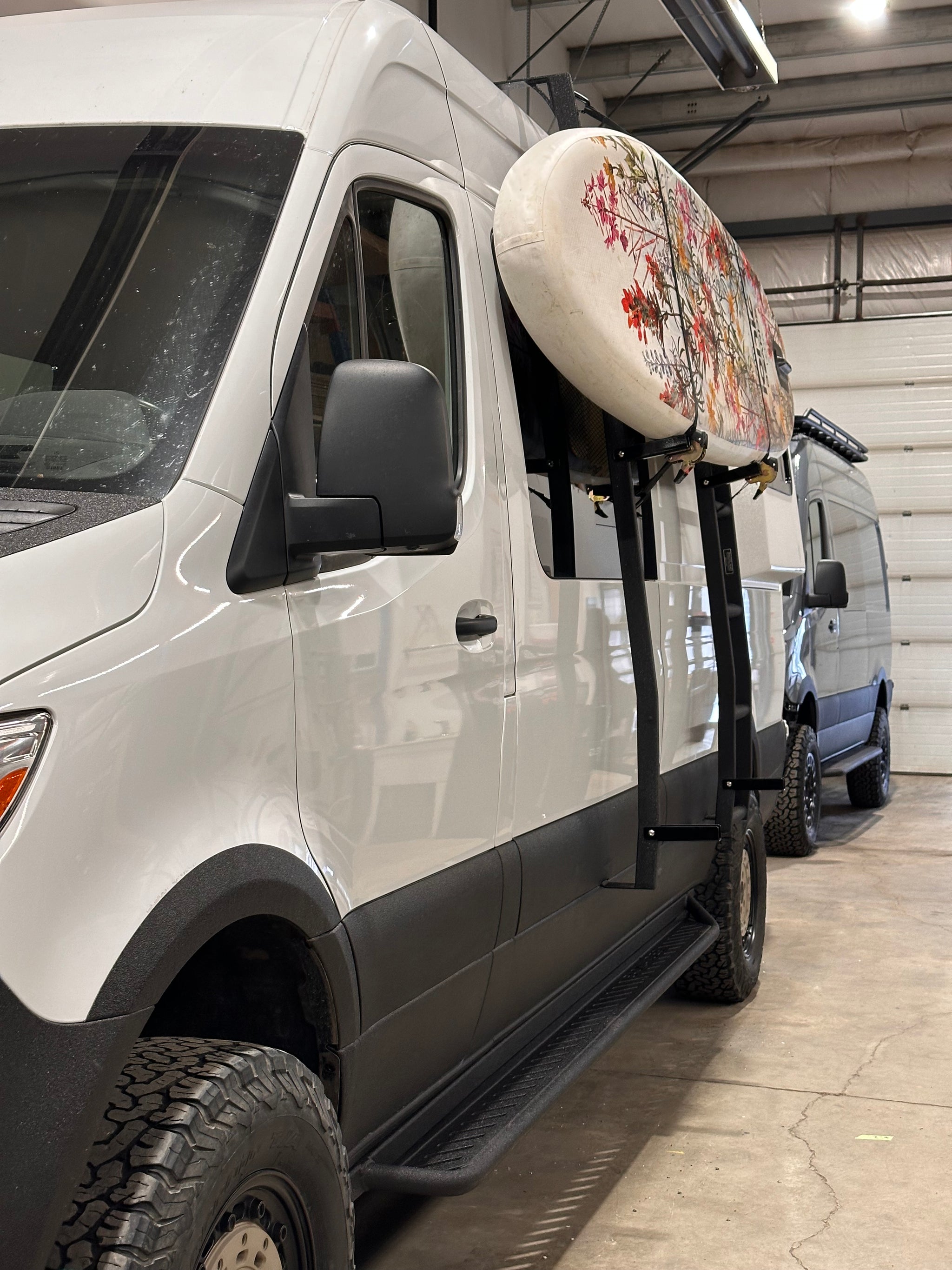 Sprinter Van Ladder- IBEX series High Roof-Steel | Backland Expedition Gear