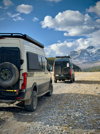 Sprinter Rear Door Spare Tire Mount- Ox Series | Backland Expedition Gear