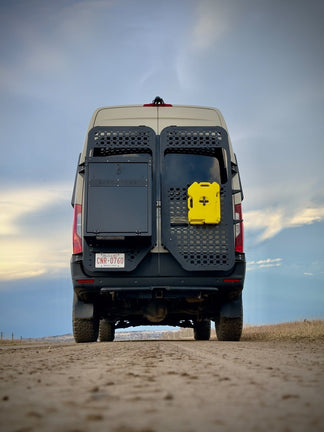 Sprinter Rear Door Storage: OX Rear Door Carrier System | Backland ...